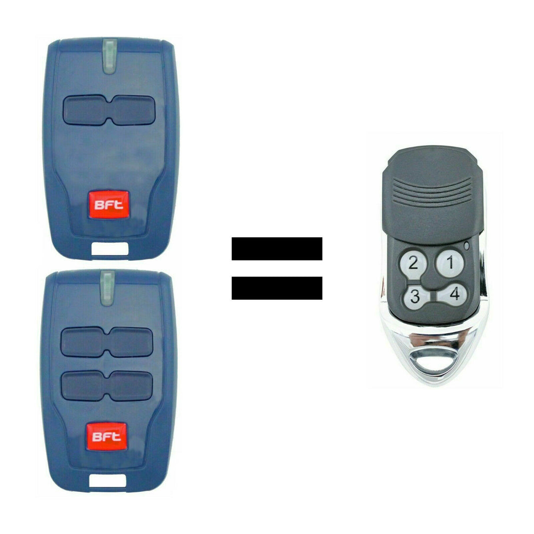 BFT Type B RCB TX2/TX4/0678 Mitto Compatible Garage Door/Gate Remote C ...